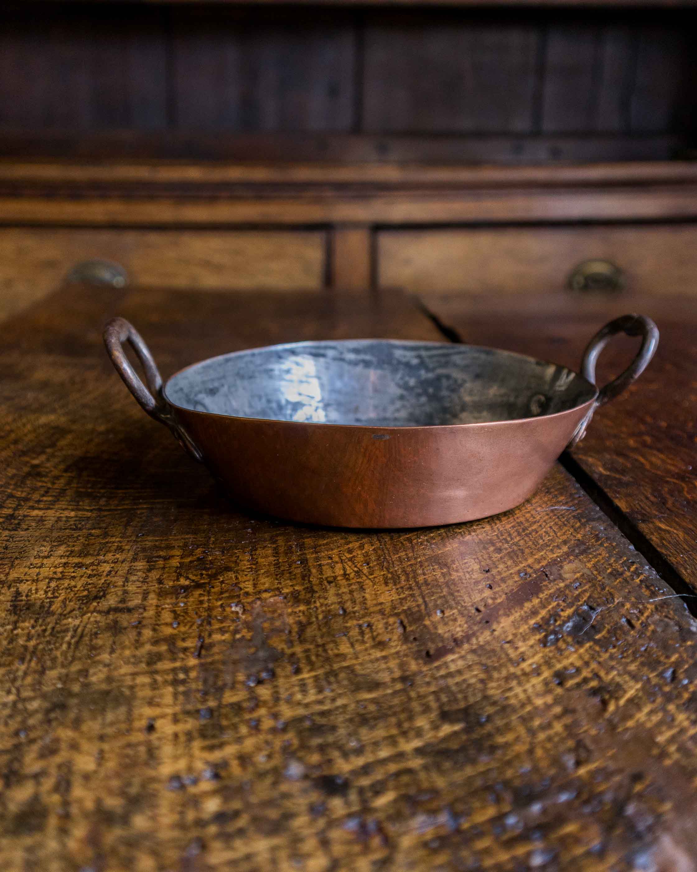 Small French Copper Gratin Dish | Georgegen